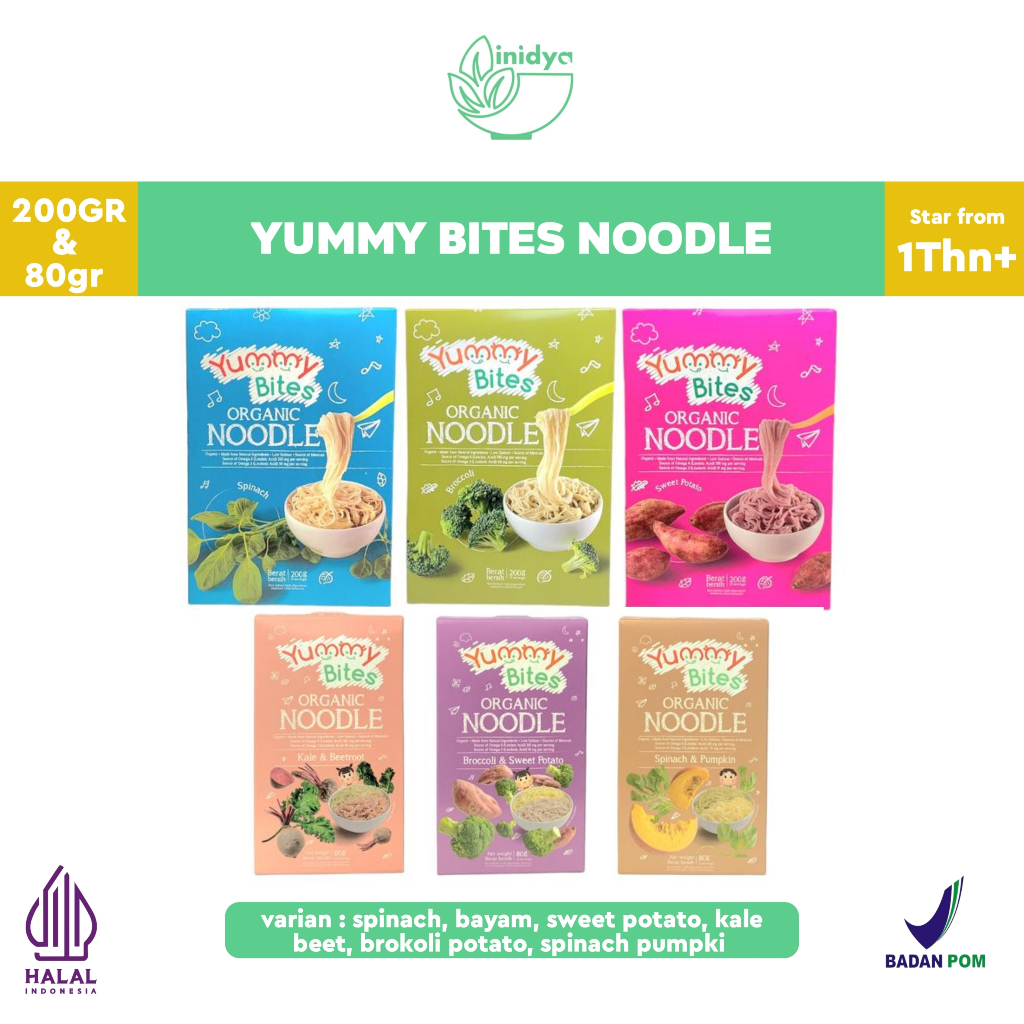Jual YUMMY BITES Organic Noodle | Mie Bayi Organik Gluten Free | Mie ...