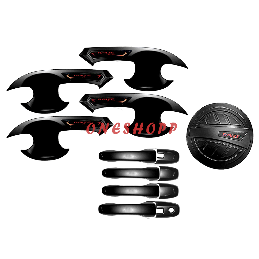 Jual PAKET OUTHER HANDLE TANK COVER RAIZE BLACK | Shopee Indonesia