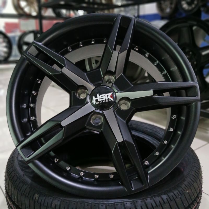 Jual velg racing mobil HSR ring 15 bisa buat agya brio yaris ignis datsun calya ayla freed dll ...