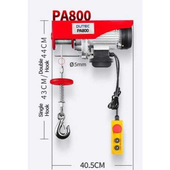 Jual ELECTRIC WIRE ROPE Electric Chain Hoist PA800-12M /Katrol listrik ...