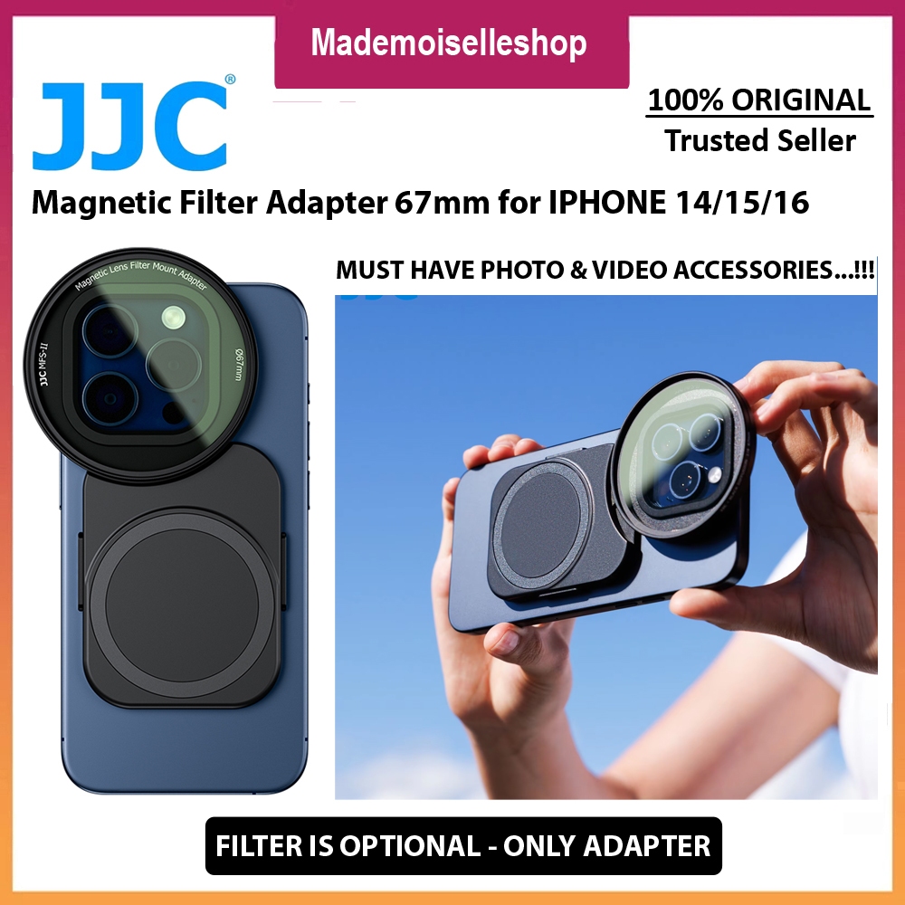 Jual JJC MFSII Magnetic Filter Adapter 67mm for Smartphone IPhone 14 ...