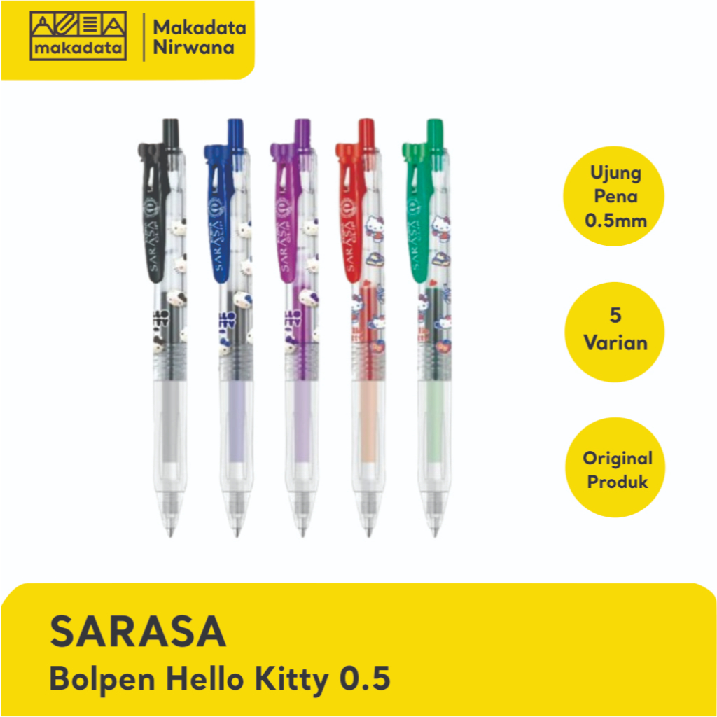 Jual SARASA BOLPEN/BULPOINT HELLO KITTY 0.5 (1 PCS) | Shopee Indonesia