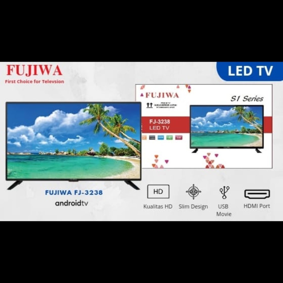 Jual FUJIWA TV LED 32 Inch ANDROID - DT2 Series FJ 3238 - Garansi 1 Tahun | Shopee Indonesia