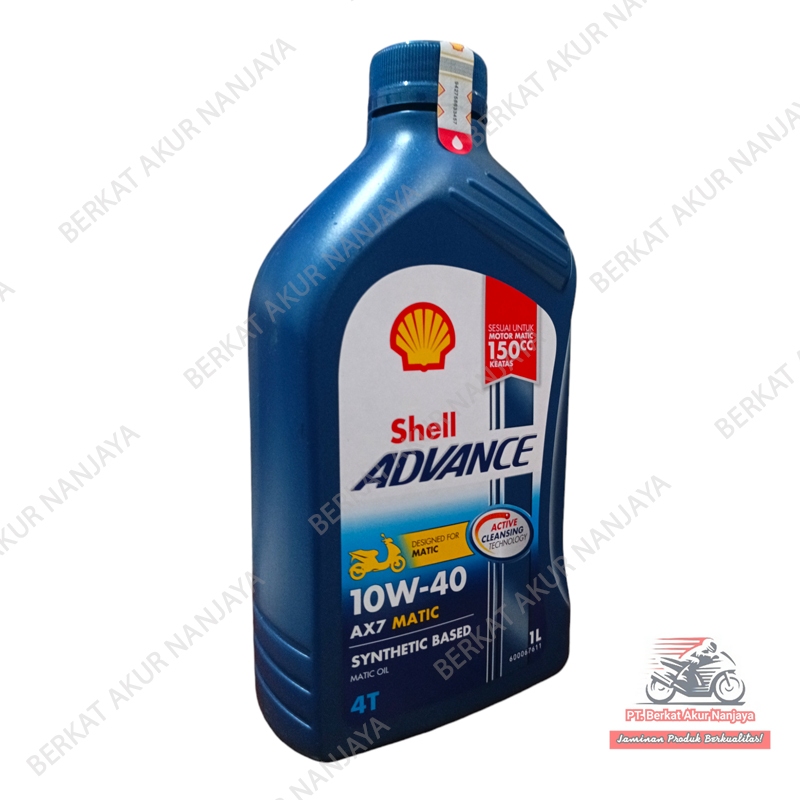 Jual Shell Advance AX7 Scooter Matic 10W-40 Oli Motor Matik 1 Liter ...