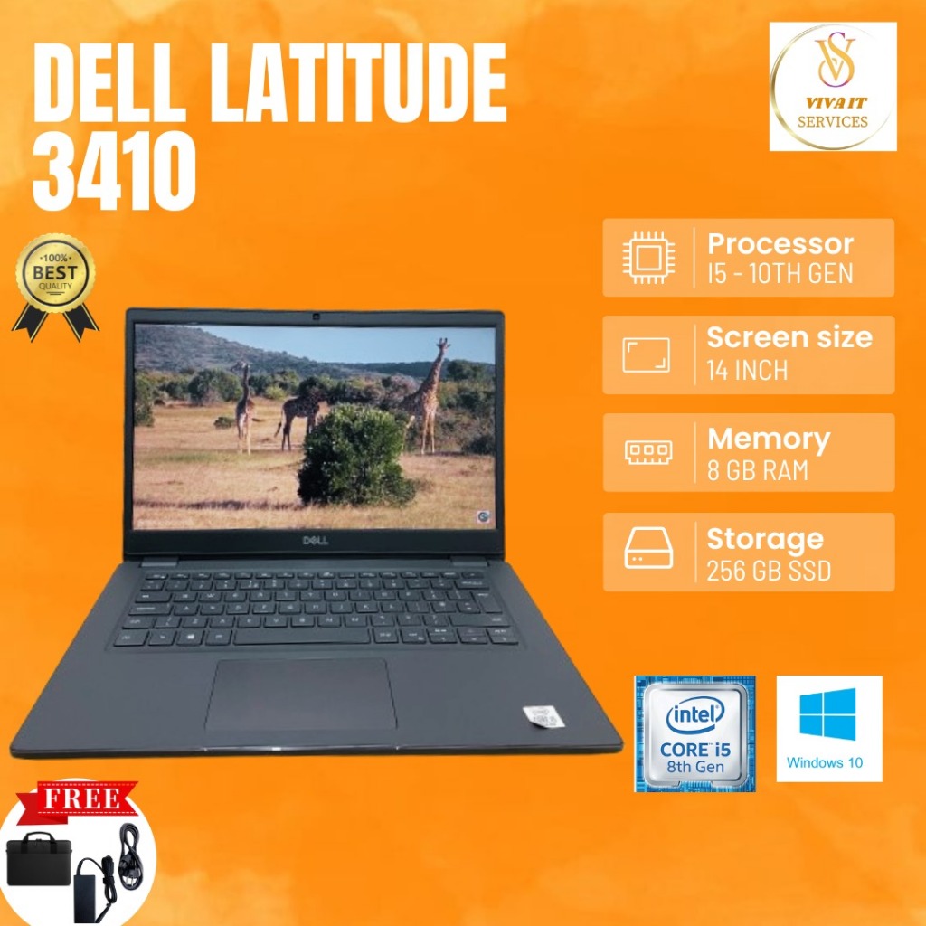 Jual LAPTOP DELL LATITUDE 3410 Intel Core i5 gen 10th/RAM 8GB/SSD 256GB ...