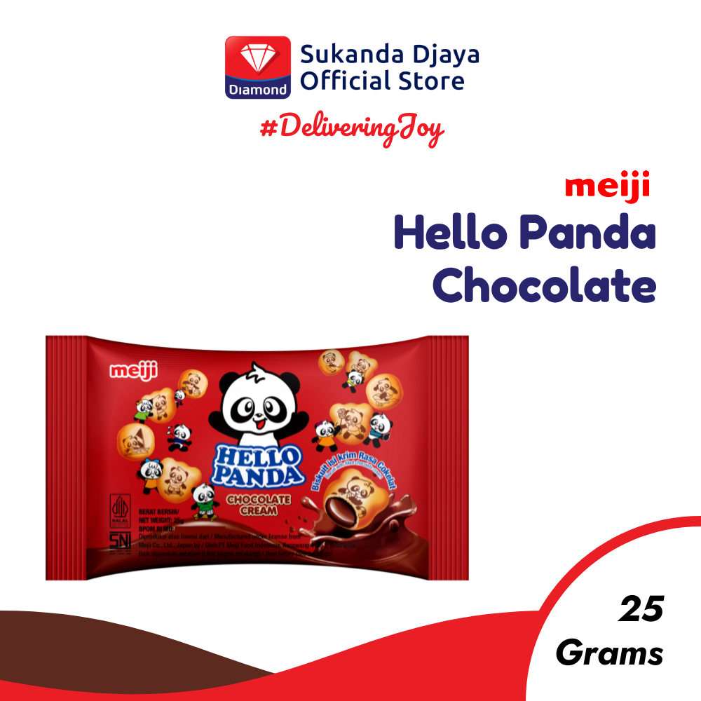 Jual Meiji Hello Panda Biskuit Chocolate Snack Ringan 25 Gr | Shopee ...