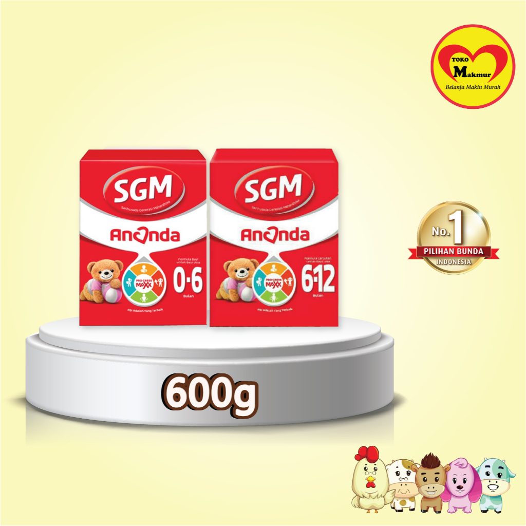 Jual Sgm Ananda Tahap 1 (0-6 Bulan) / Tahap 2 (6-12 Bulan) 600gr / Toko Makmur Pondok Jati ...