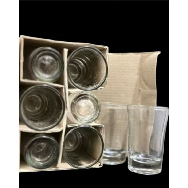 Jual gelas sloki/ gelas jamu / gelas anggur /gelas minuman sloky / 6pcs ...