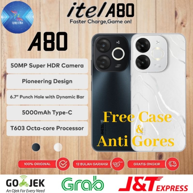 Jual ITEL A80 RAM 4+4GB MEMORY 128GB 4/128GB GARANSI RESMI ITEL INDONESIA - NEW ORIGINAL ...