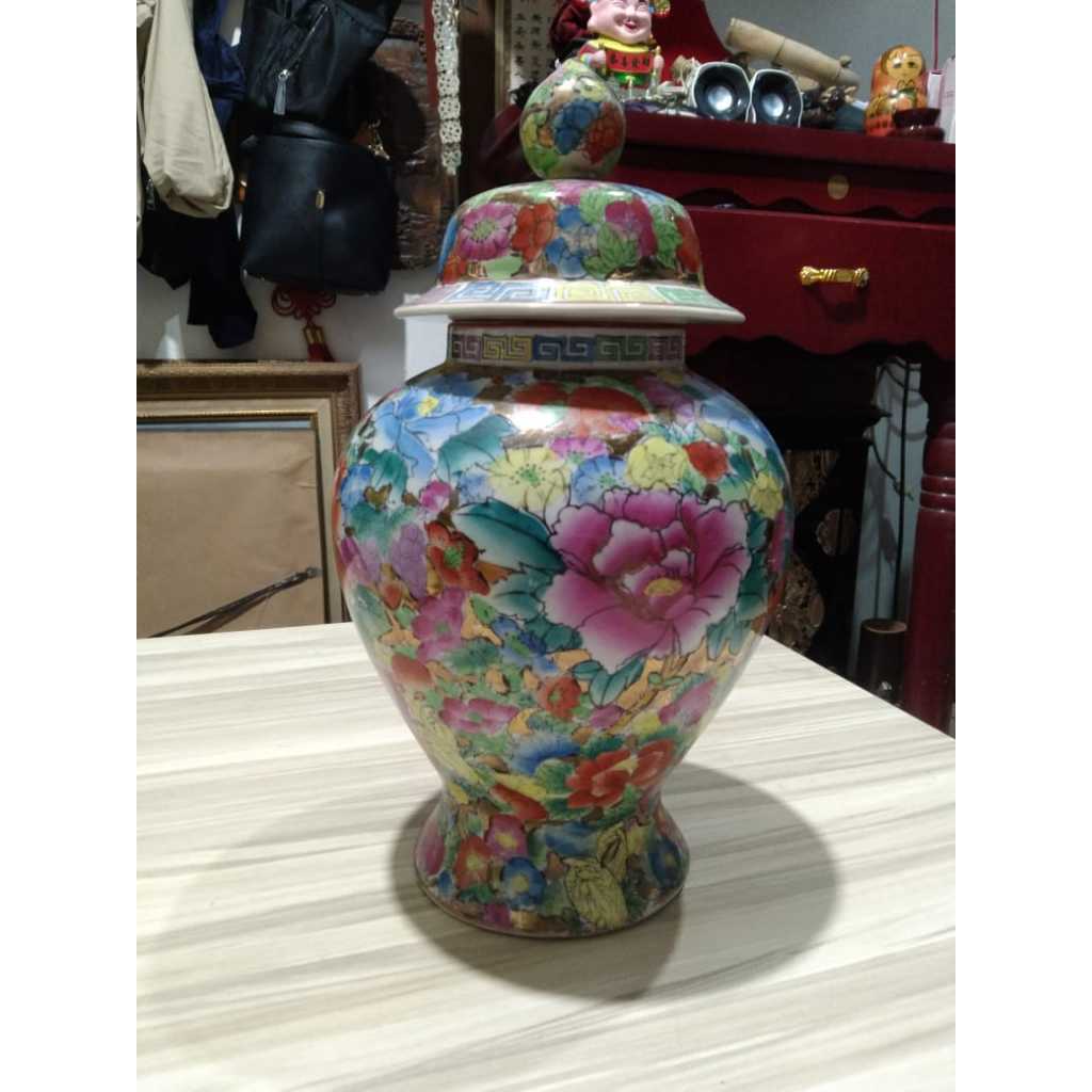 Jual Guci Bunga Keramik Chinese Kuno Jadul Antik | Shopee Indonesia