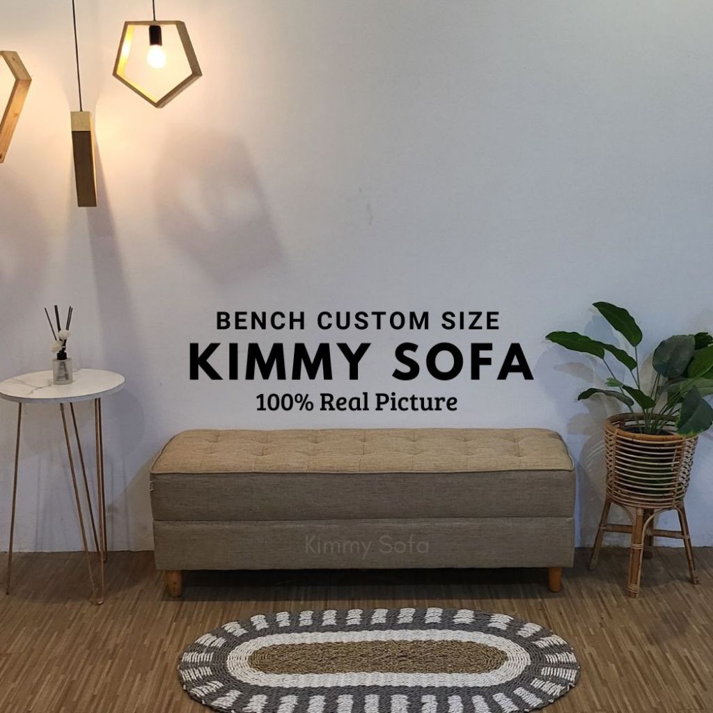 Jual Bench Panjang Puff Stools Kimmy Sofa Custom Semua Ukuran | Shopee ...