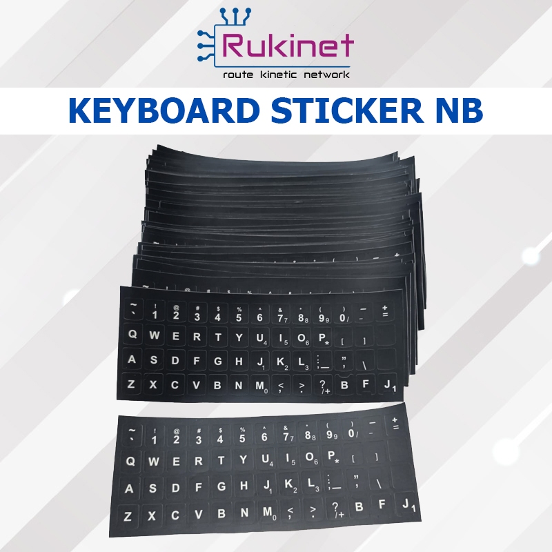Jual Sticker Keyboard Laptop / Pengganti stiker QWERTY keyboard yang ...