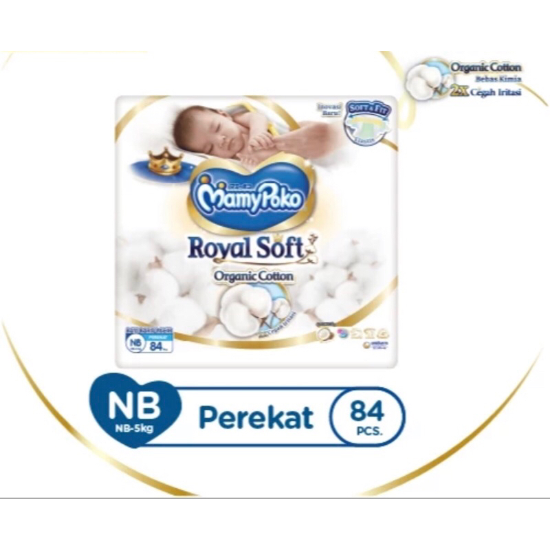 Jual Popok Pampers Mamypoko Royal Soft Newborn 84 pcs | Shopee Indonesia