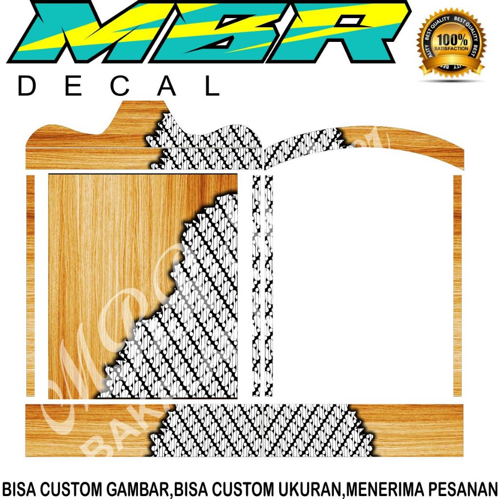 Jual DECAL SANGKAR KOTAK KAYU BATIK,DECAL CUSTOM | Shopee Indonesia
