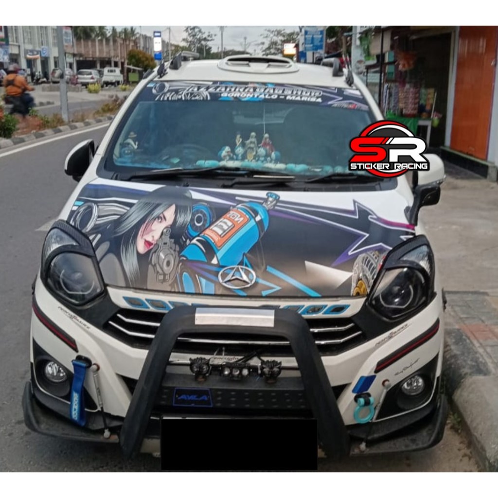Jual STICKER KAP + KACA ATAS mobil ayla agya dan pick up new carry ...