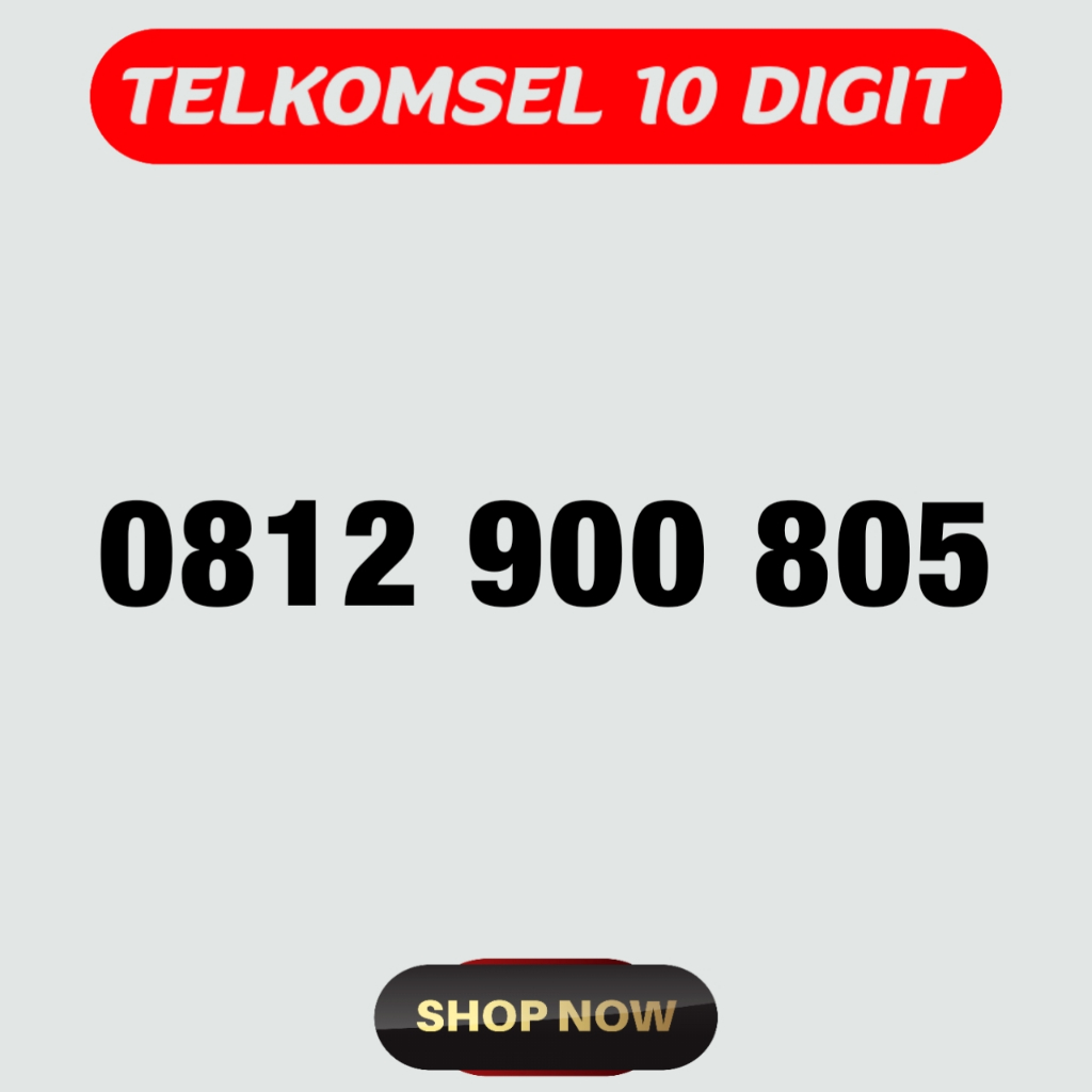 Jual Kartu Perdana Nomor Cantik Telkomsel Simpati 10 Digit - O812 900 805 | Shopee Indonesia