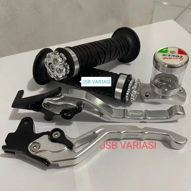 Jual PAKET ( 3IN1 ) HANDLE REM + HANDGRIP JALU RING + TUTUP TABUNG ...