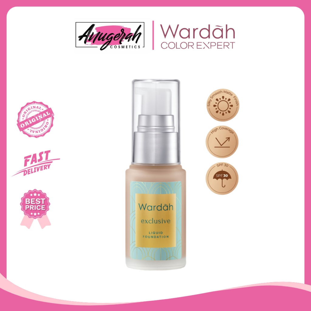 Jual Wardah Exclusive Liquid Foundation - Foundation Matte Yang Tahan ...