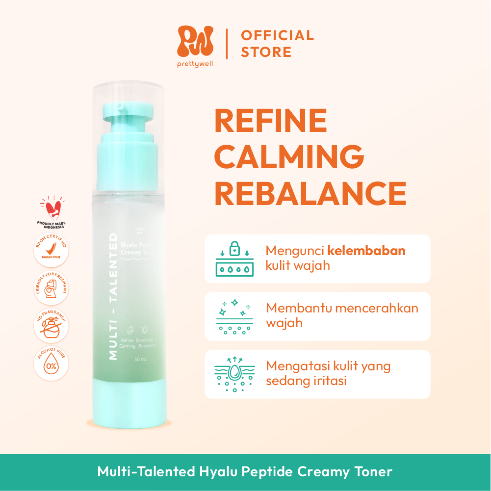 Jual Prettywell Multitalented Hyalu Peptide Creamy Toner Wajah ...