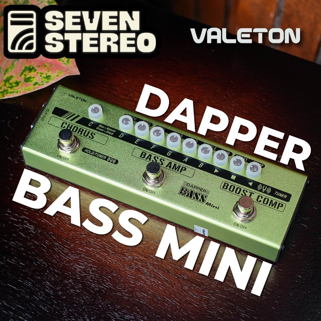 Jual VALETON DAPPER BASS MINI EFEK BASS GITAR STRIP BONUS ADAPTOR ...
