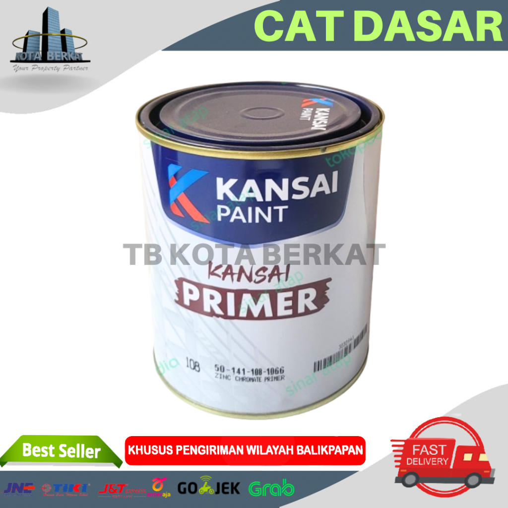 Jual KANSAI ZINC CHROMATE PRIMER / CAT DASAR MENI BESI DAN KAYU ...