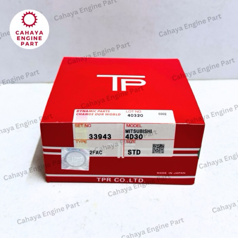 Jual RING PISTON/RING SEHER SET TP JEPANG MITSUBISHI COLT DIESEL PS100 ...