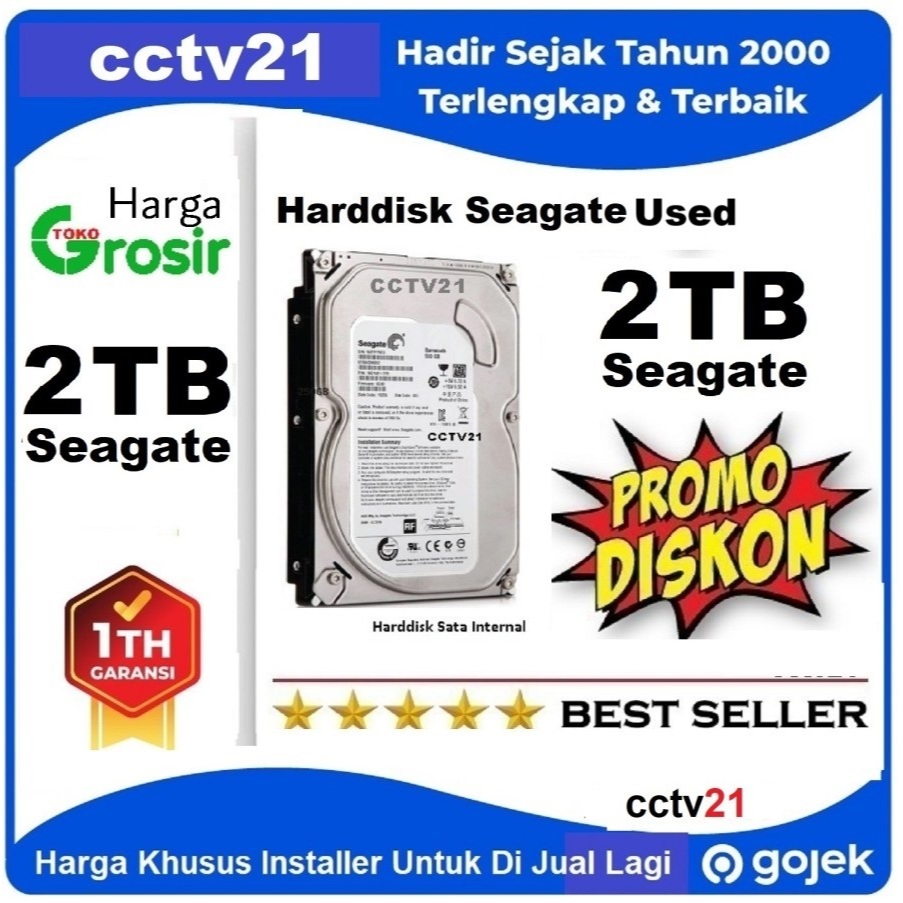 Jual Harddisk HDD Hardisk Seagate 2TB Internal Used Sata 3.5 inch Harga Promo cctv21 | Shopee ...