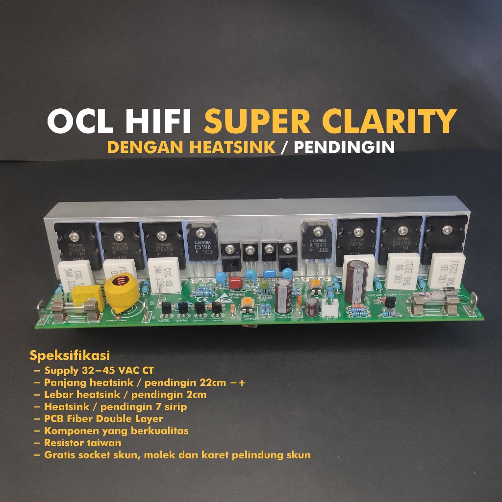 Jual Kit Driver OCL HIFI SUPER CLARITY TEF Menggunakan Heatsink ...