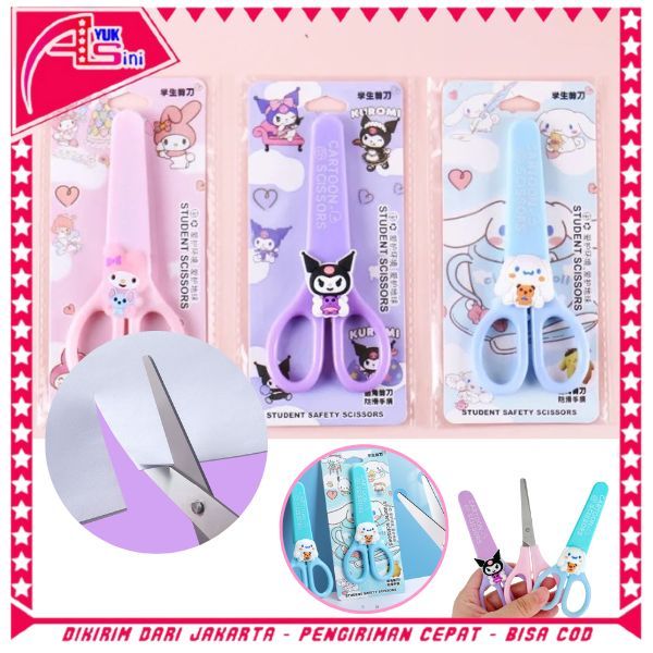 Jual AS Gunting Motif Karakter Lucu Alat Tulis Anak Sekolah Kartun Diy ...