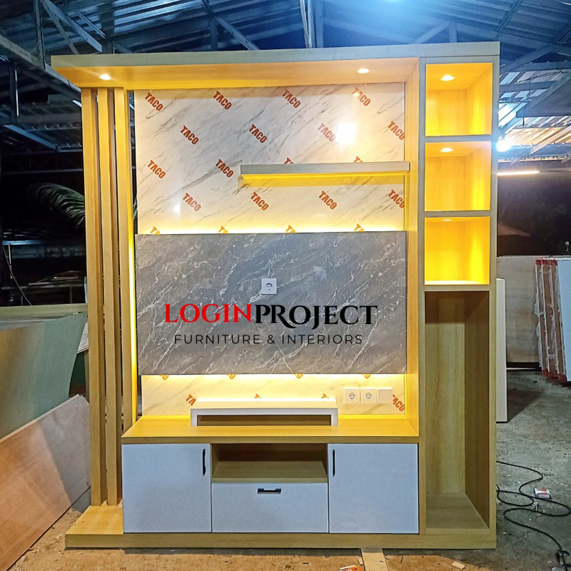 Jual [KHUSUS PULAU JAWA, MADURA & BALI] Partisi - Backdrop TV 2 Muka ...