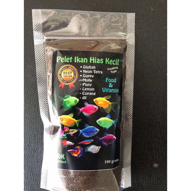 Jual MURAH!!! Pelet Ikan Hias Kecil HBK Glow Fish Pakan Ikan Neon ...