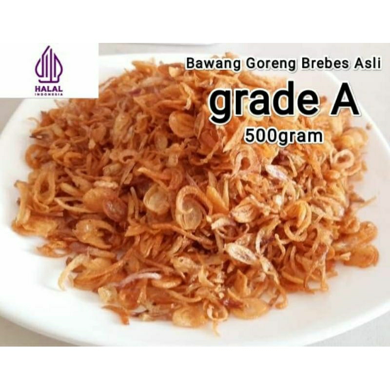 Jual Bawang Goreng Brebes Super Grade A Murni 500gram | Shopee Indonesia