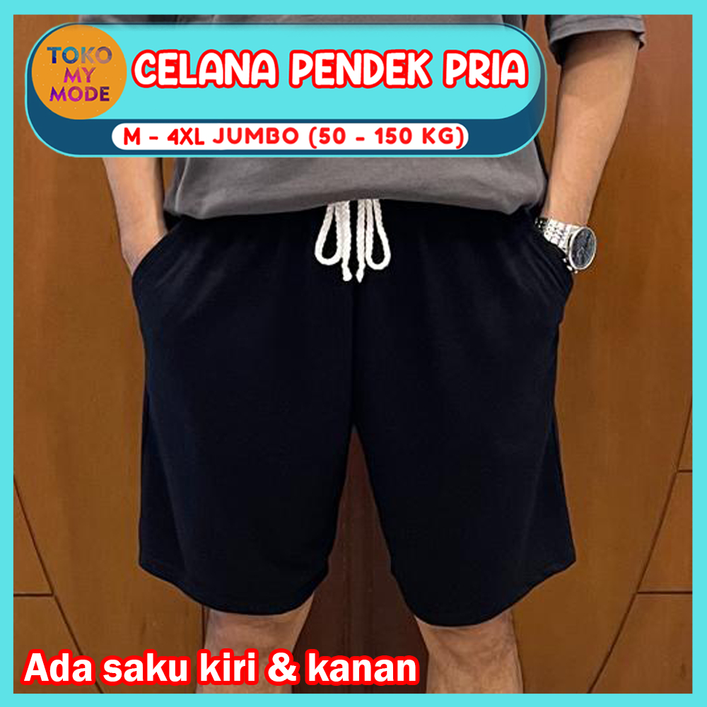Jual Celana Pendek Jumbo Pria / Celana Kolor Pria Santai / Celana ...