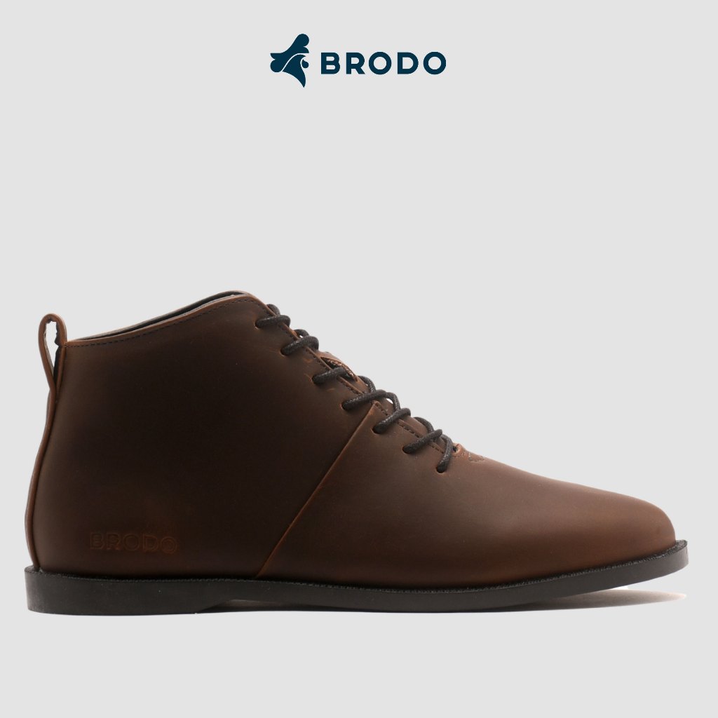 Jual BRODO - Sepatu Signore Dark Choco BS EL | Shopee Indonesia