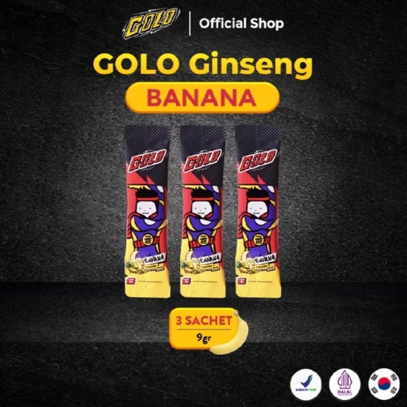 Jual Golo Ginseng Botanical Banana 3 Sachet | Shopee Indonesia