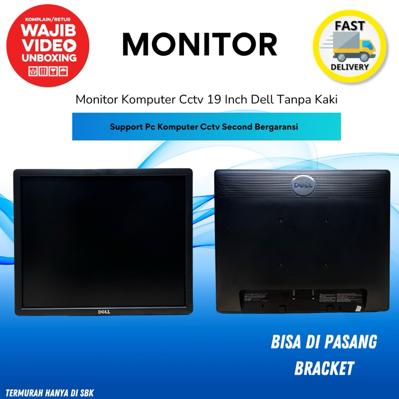 Jual MONITOR PC KOMPUTER CCTV 19 INCH DELL LENOVO HP ASUS TANPA KAKI ...