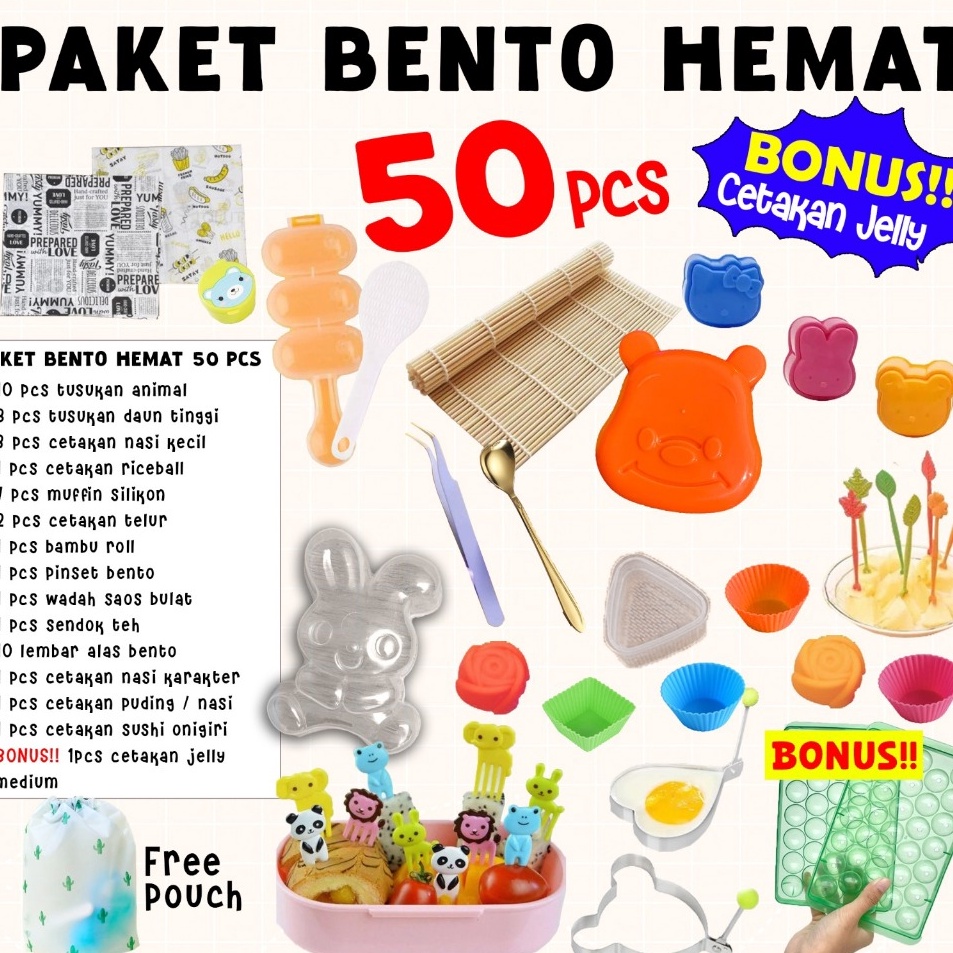 Jual Update Ekonomis 1 paket bento hemat Tusukan Bento Bekal Anak ...