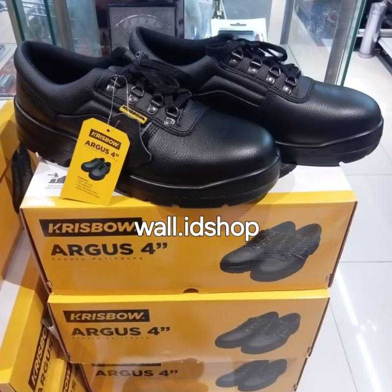 Jual Krisbow Argus Sepatu Pengaman 4 Inci - Hitam | Shopee Indonesia