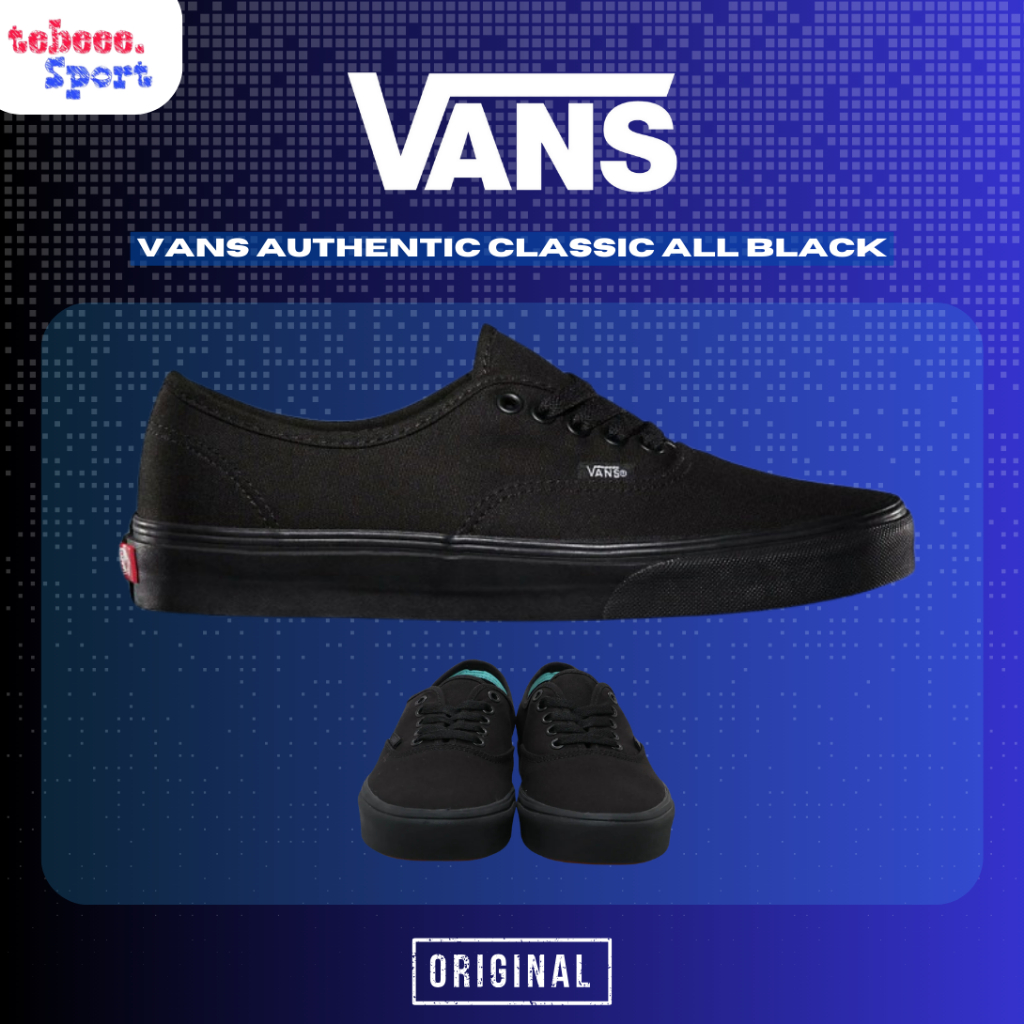 Jual Vans Authentic Classic All Black (Original) | Shopee Indonesia