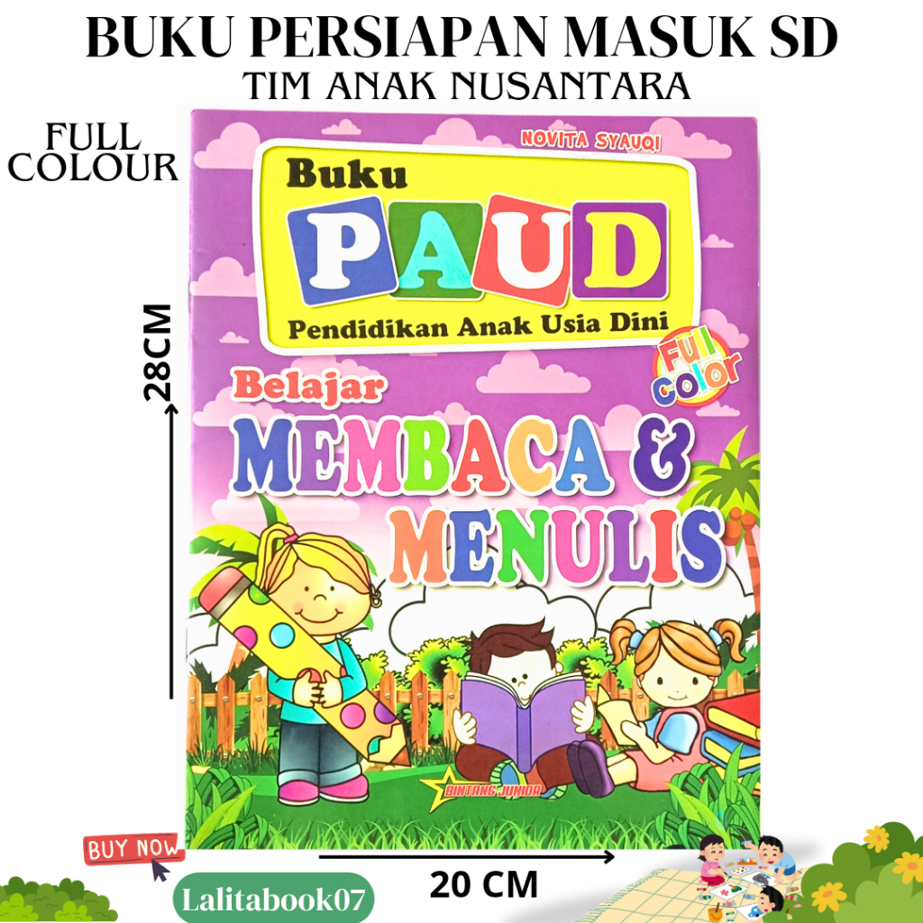 Jual Buku Anak Paud Belajar Membaca Dan Menulis/Buku Anak Tk Paud/Latihan Membaca&Menulis ...