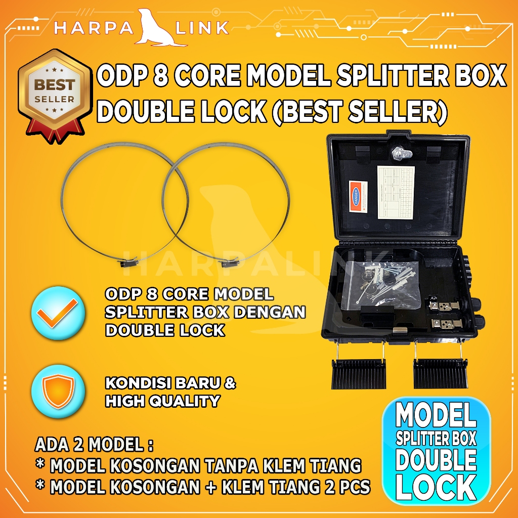 Jual ODP 8 Core Model Box Splitter Double Lock Kosongan / Mini ODP ...