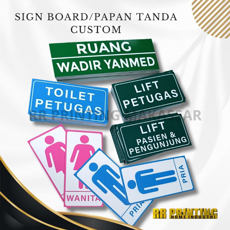 Jual PAPAN TANDA / SIGN BOARD AKRILIK CUSTOM | Shopee Indonesia