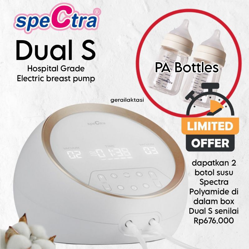 Jual Spectra Dual S Double Electric Breast Pump - Pompa ASI Elektrik ...