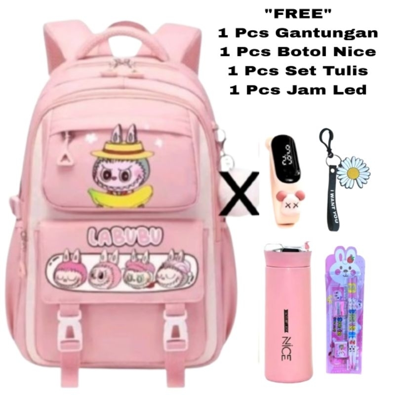 Jual Tas sekolah anak SD SMP motif LABUBU model tas terbaru viral tas anak perempuani | Shopee ...
