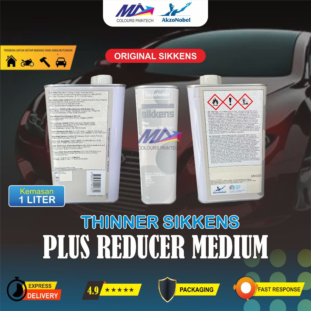 Jual THINER PU SIKKENS PLUS REDUCER MEDIUM 1 LITER (LUAR P.JAWA PAKAI ...