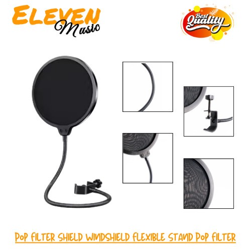 Jual Pop Filter Shield Windshield Flexible Stand Pop Filter | Shopee ...