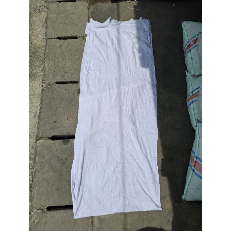 Jual Kain majun lembaran putih asli bahan katun full asli 100% bahan ...