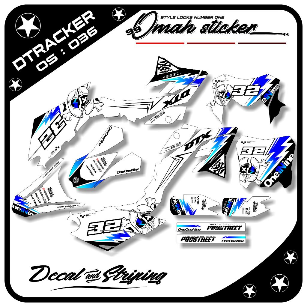 Jual Sticker setiker stiker decal dtracker -(ADT.036) minimalis ...