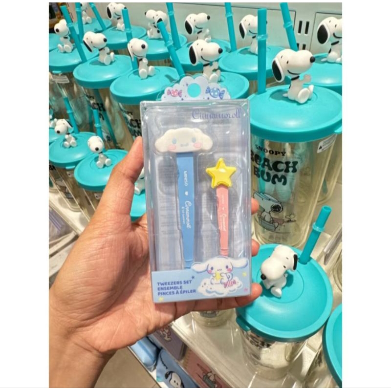 Jual Miniso Sanrio Series Tweezers Set / Sanrio Characters Tweezers Set ...