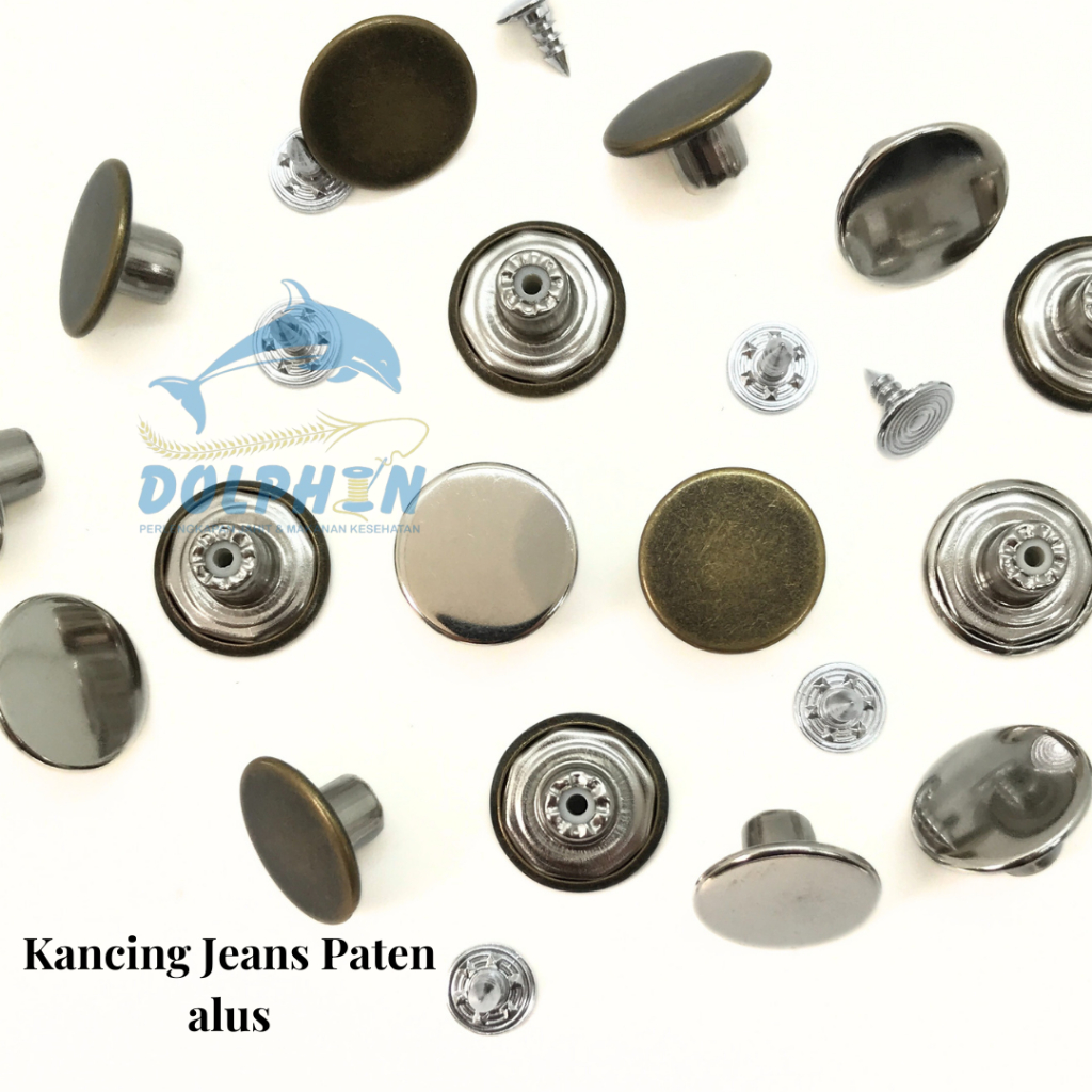 Jual [Lusinan] Kancing Jeans PREMIUM Jenis Paten Mati POLOS Silver ...